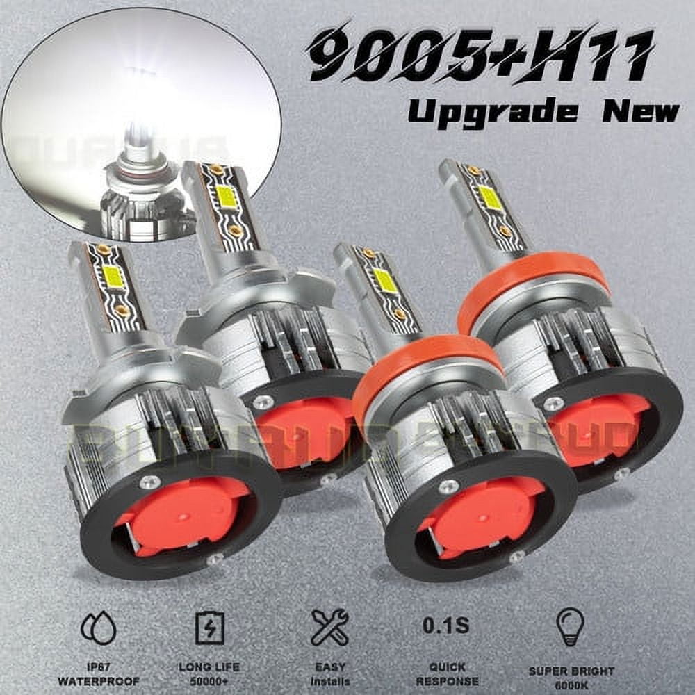 LED Headlight Bulbs High & Low Beam Kit 6000K for 2013-2020 Chevrolet ...
