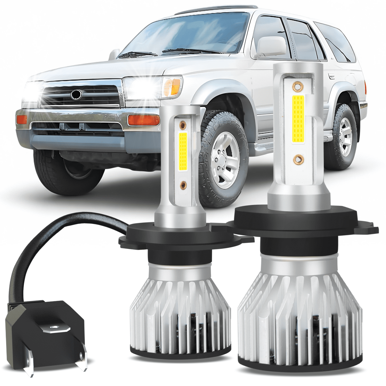 LED Headlight Bulbs High Low Beam White for 1996-2002 Toyota 4Runner ...