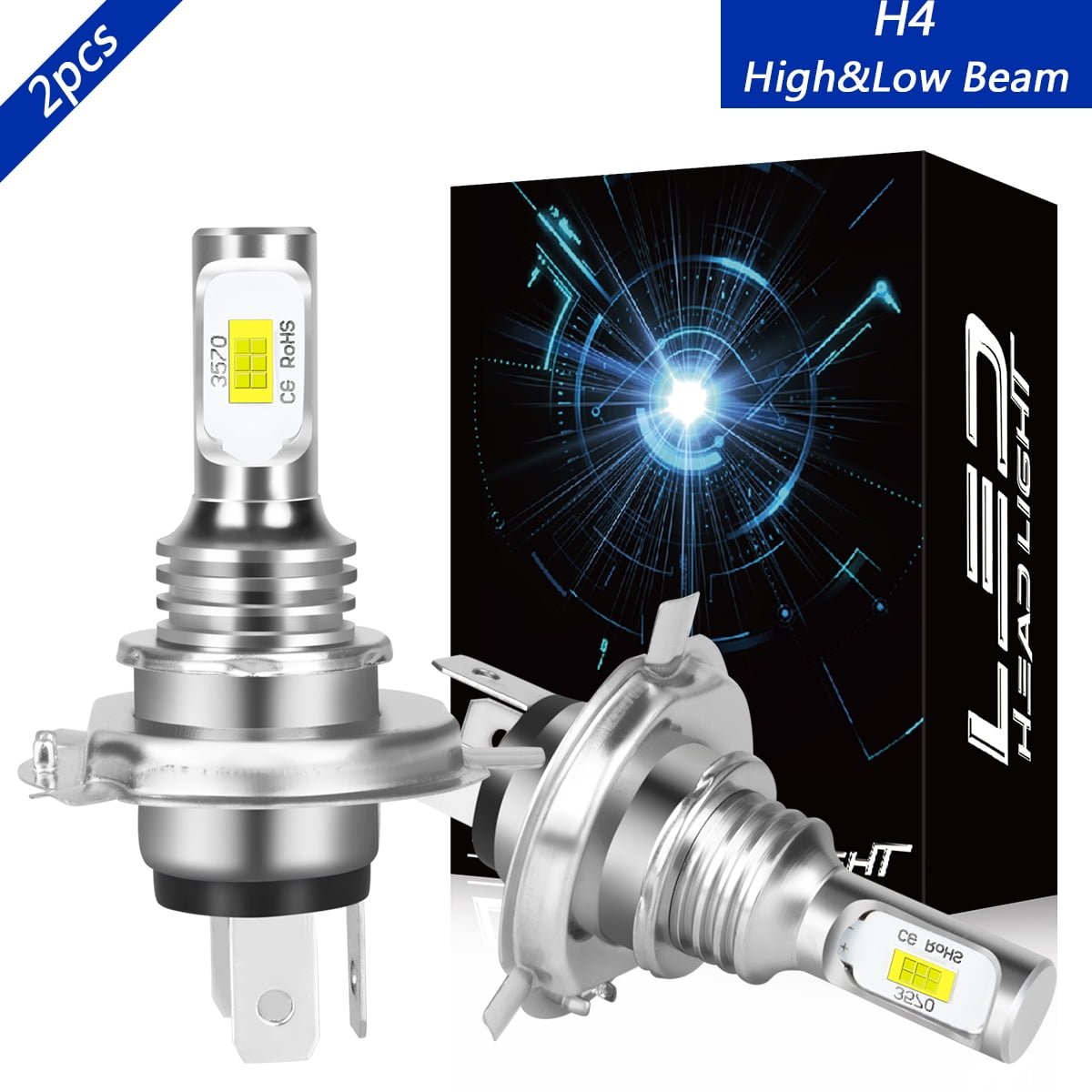 LED Headlight Bulbs High Low Beam White for 1996-2002 Toyota 4Runner ...