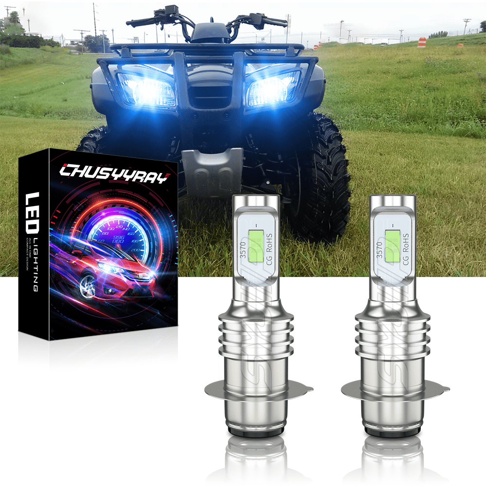 LED Headlight Bulbs Ice Blue 8000k LED Bulb H6M h6 ba20d 2 Pack ...