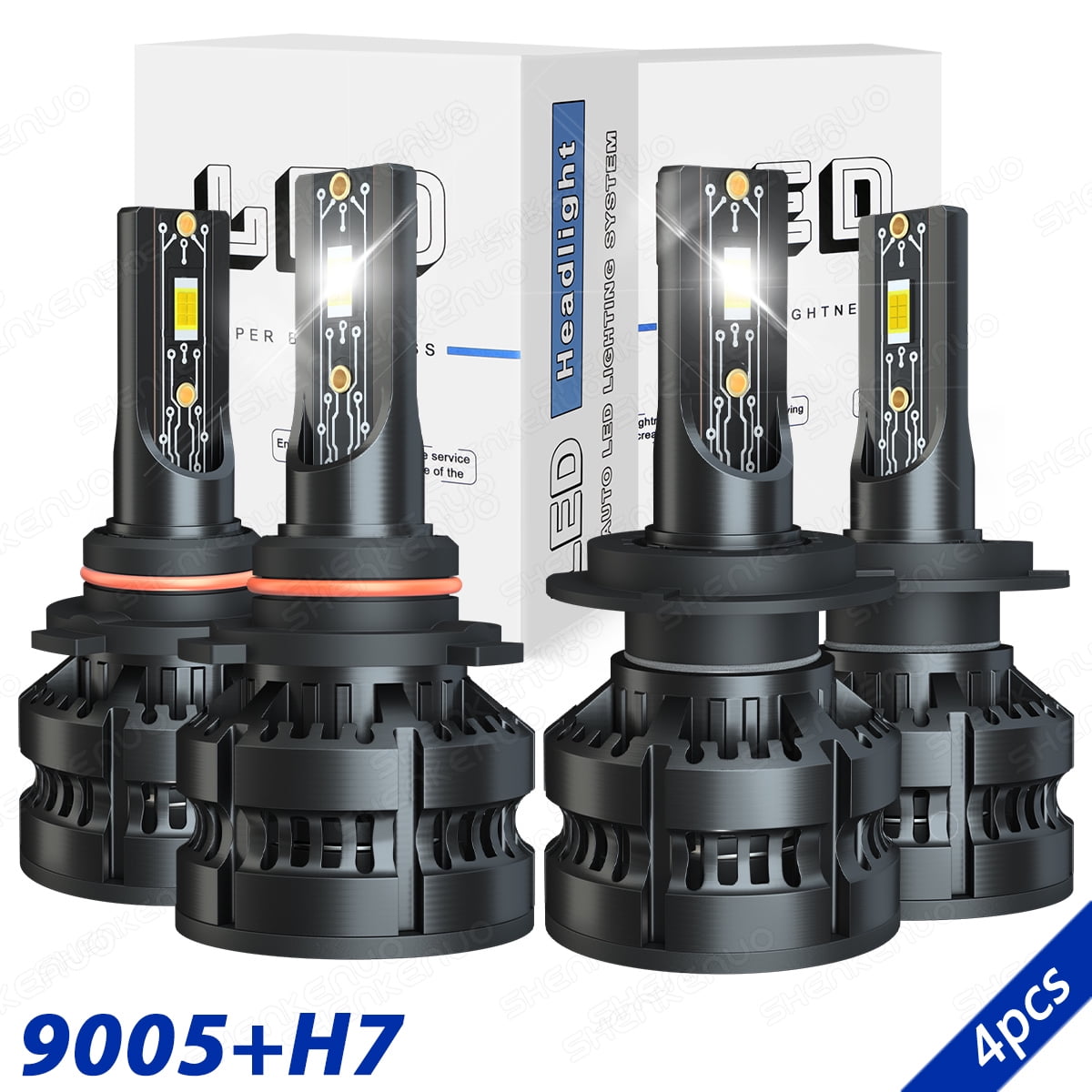 LED Headlight Bulbs Kit 6000K White for 2017-2019 Kia Cadenza 2018 ...