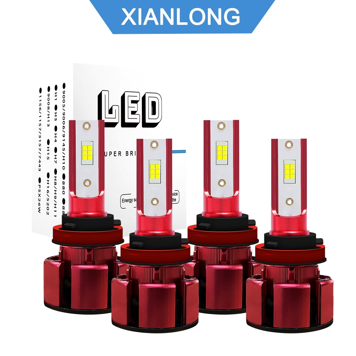 LED Headlight Bulbs,for Ford Fusion 2018-2020 Combo H9/H11 High Beam ...