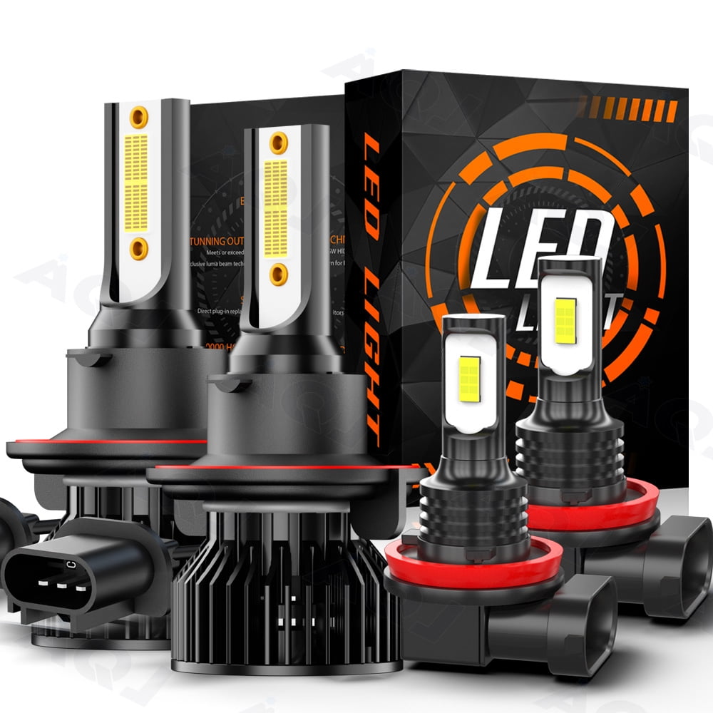 LED Headlight+Fog Light Combo Bulbs Kit For Mini Cooper 2009 2010 2011 ...