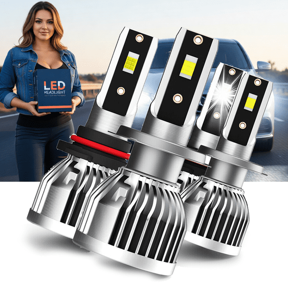 LED Headlight For Lincoln Town Car 2003-2011,9005 High Beam + H7 Low ...