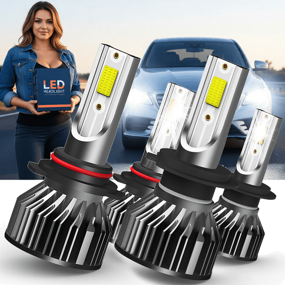 LED Headlight For Subaru Tribeca 2008-2014,9005 High Beam + H7 Low Beam ...