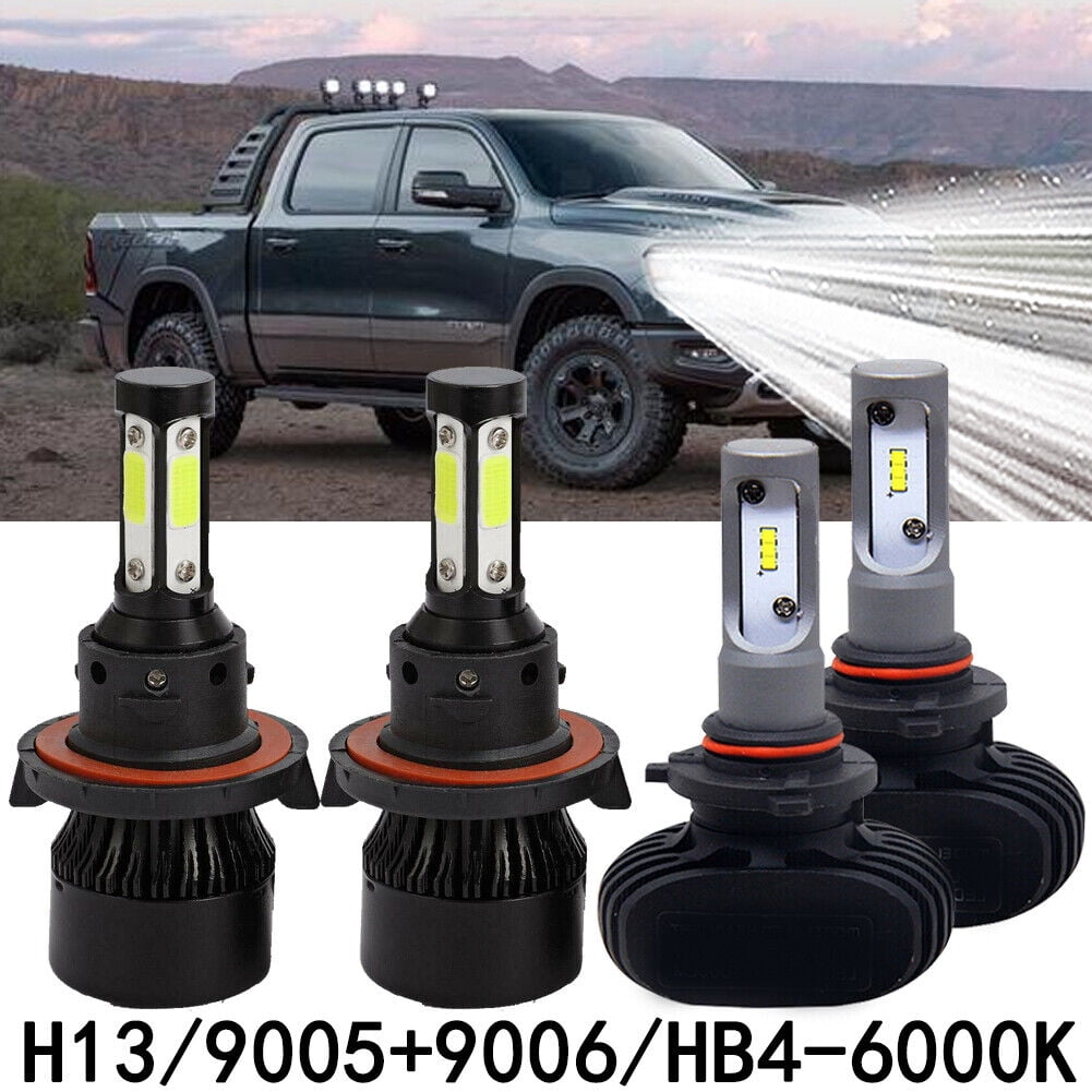 LED Headlight HI/LO Beams+Fog Lights Combo Fit for 05-2014 Ford F150 F ...