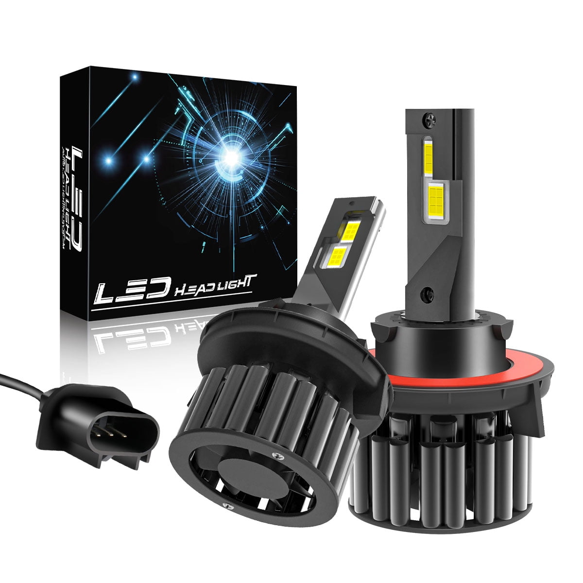 LED Headlight Hi/Lo Light Bulb 9008 High&Low Dual Beam for Chevy Cruze ...
