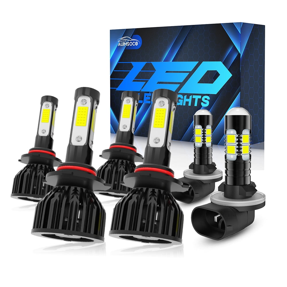 LED Headlights 6000K 9005 9006 881 Combo For Chevrolet S10 1998-2004 ...