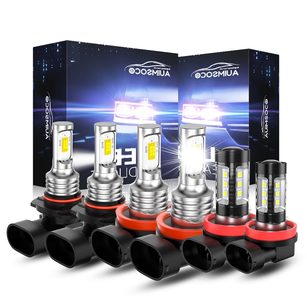 LED Headlights 6000K 9005 H11 H11 Combo For Honda Civic 2006 2007 2008 ...