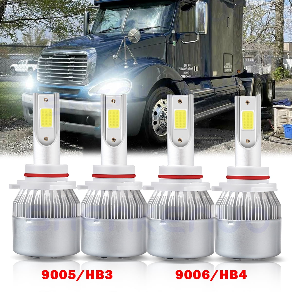 LED Headlights Conversion Bulb Kit for Freightliner Columbia 2004-2015 ...