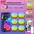 LED Hexagon Lights Panels, RGBIC Hexagon LED Wall Lights, Wi-Fi Smart ...