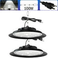 LED High Bay Light 100W UFO LED Shop Lights Commercial Warehouse ...