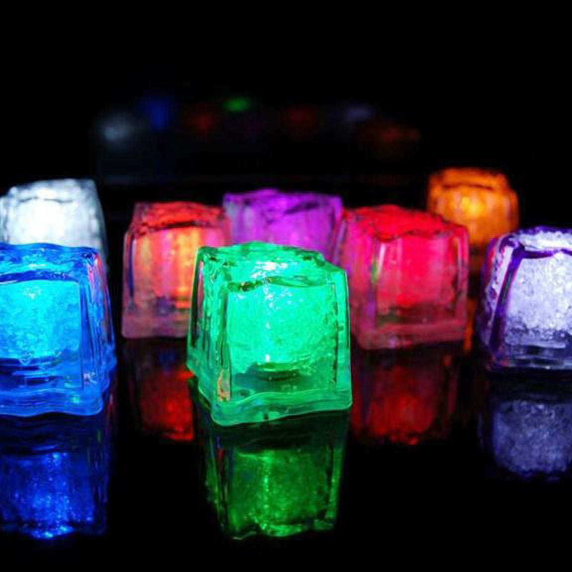 LED Ice Cubes Waterproof Submersible, 12-Piece, Multi-color - Walmart.com