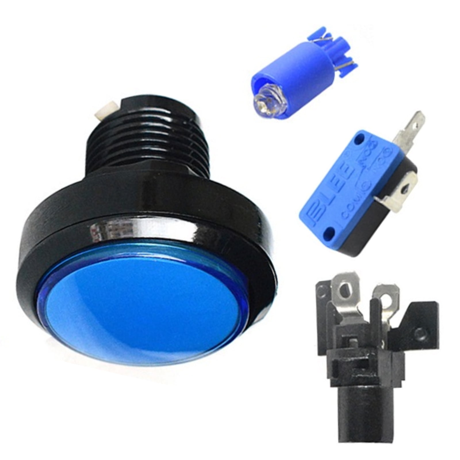 LED Illuminated Arcade Game Button for Arcade Video Games Control Panels - Walmart.com