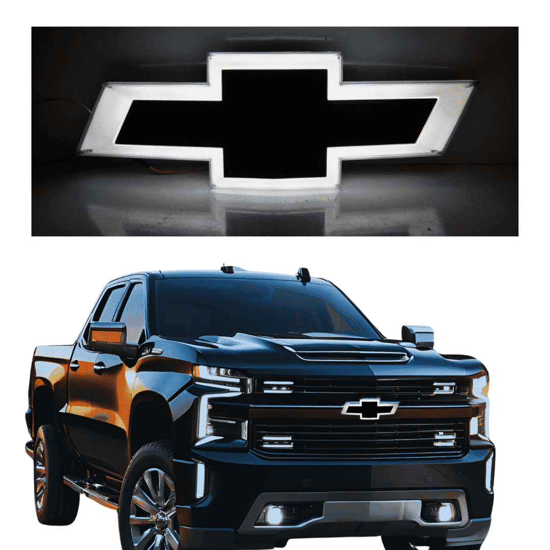 Luminous Badges LED Illuminated Chevy Silverado 1500 Black Grille ...
