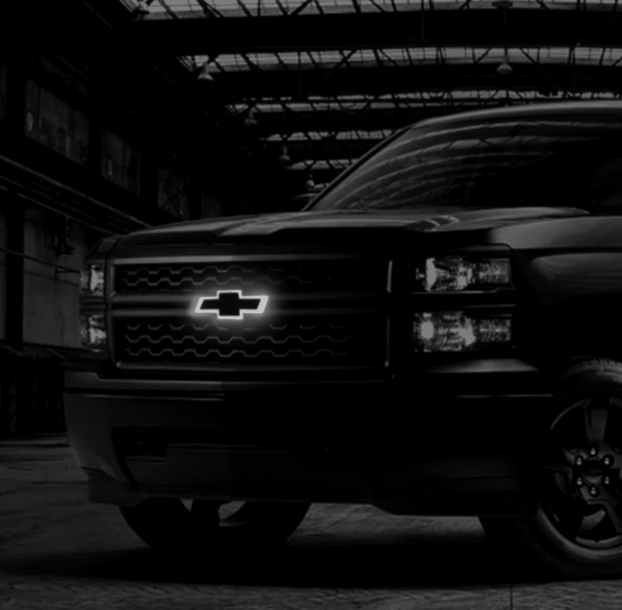 Chevy Silverado LED Bowtie Grille Emblem - Black Logo | White Glow ...