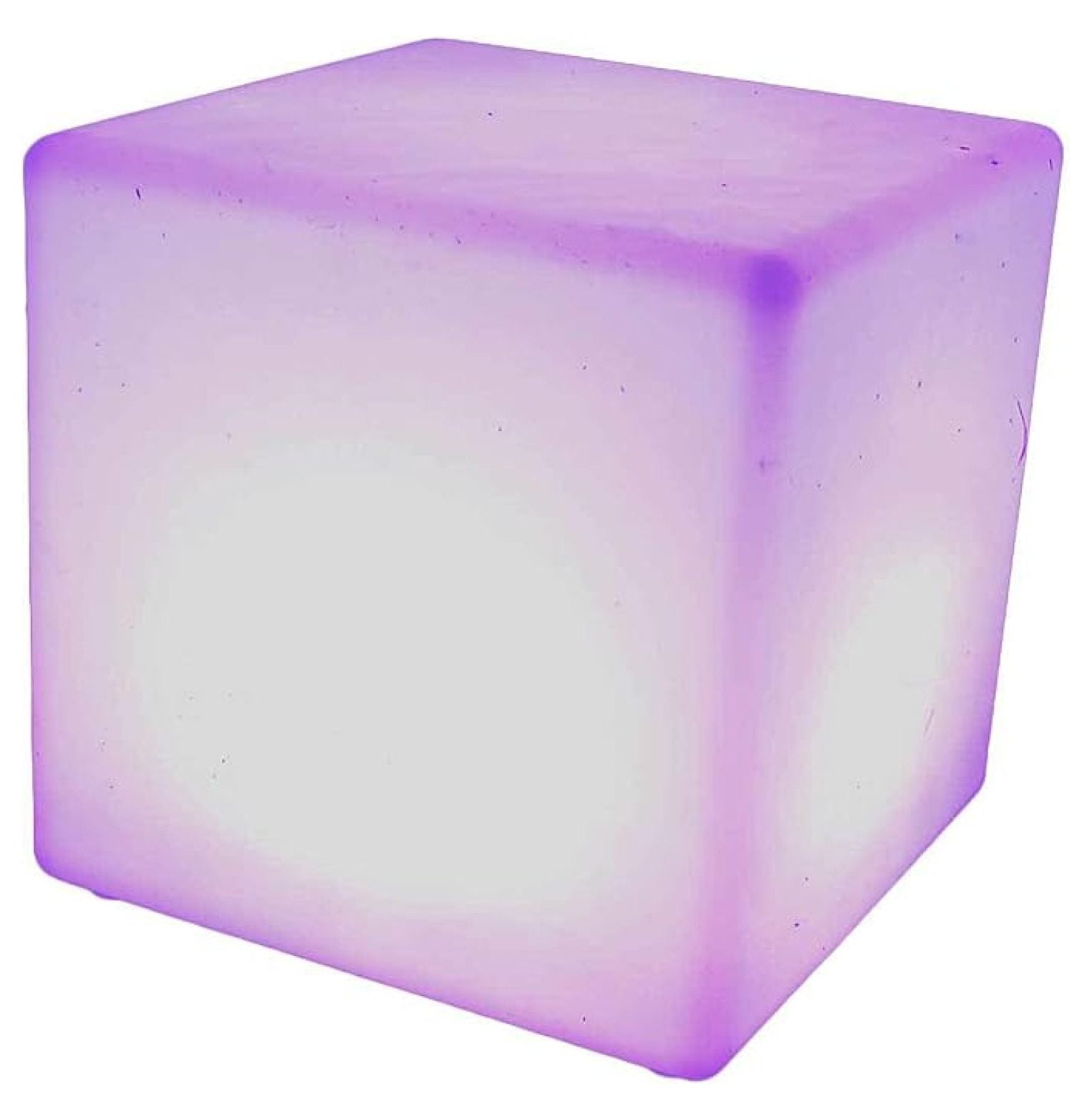 LED Illuminated Cube - 16" Outdoor Seating & Accent Light - Wireless ...