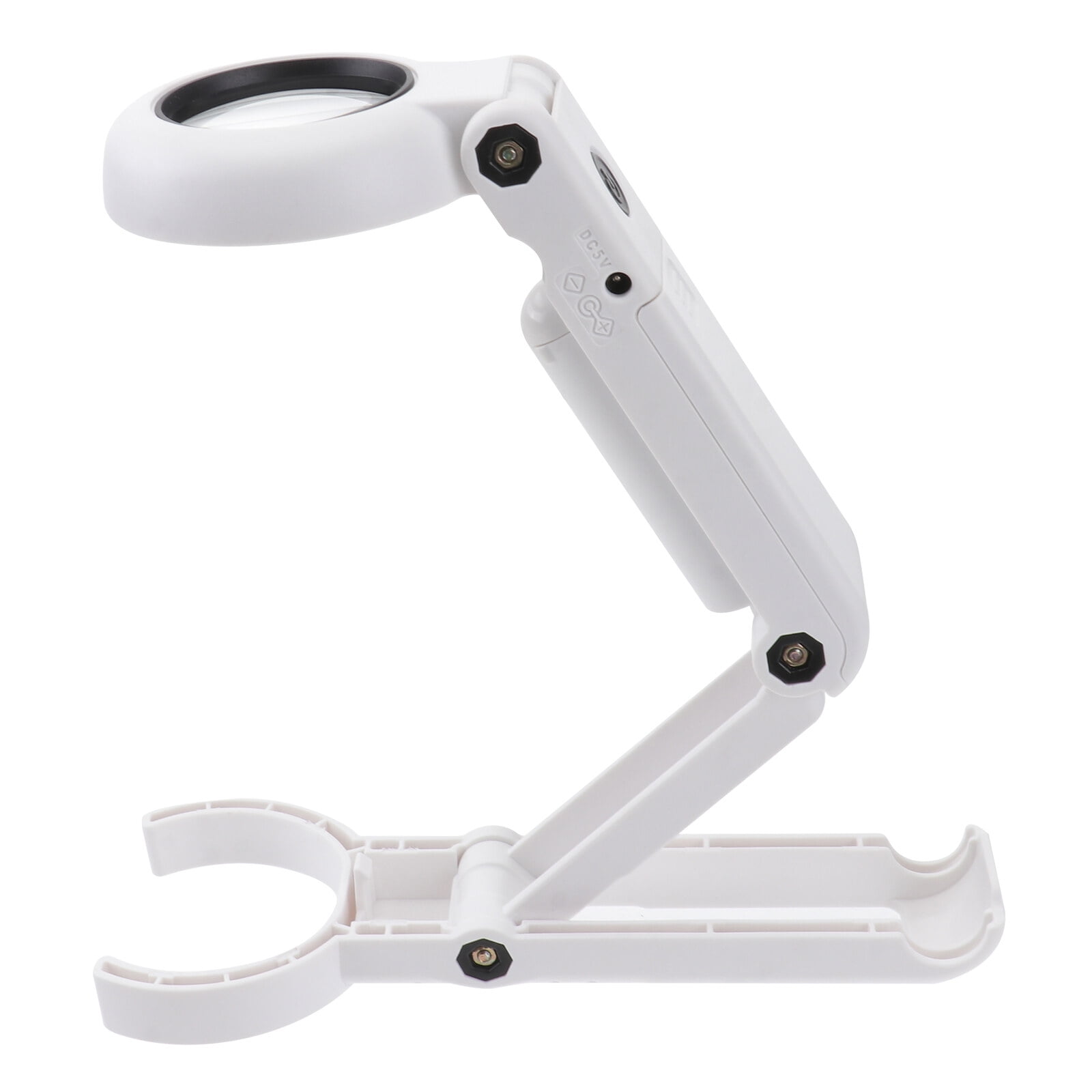 LED Illuminated Magnifier Map Reading Magnifier Glass 5X Magnifier ...