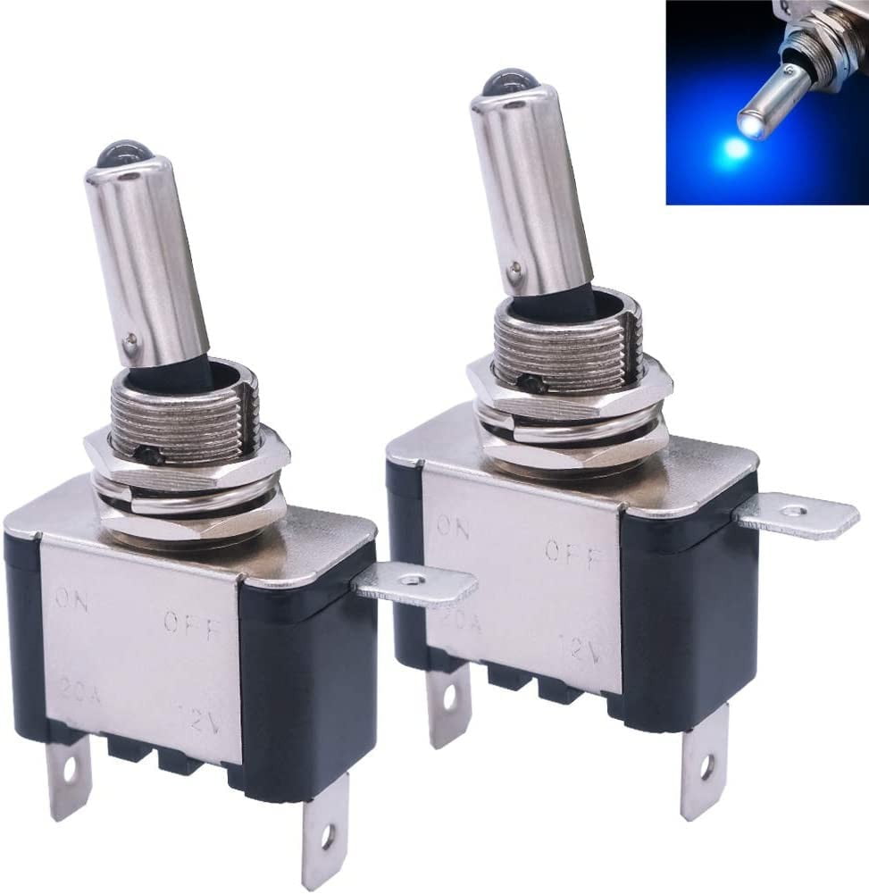 LED Illuminated On/Off Toggle Flick Switch Lighted Car Dash Dashboard ...