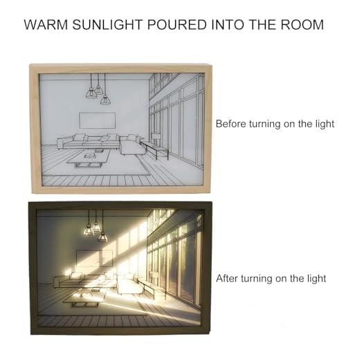 LED Illuminated Wall Art,Light Art Painting Elegant Glow LED ...