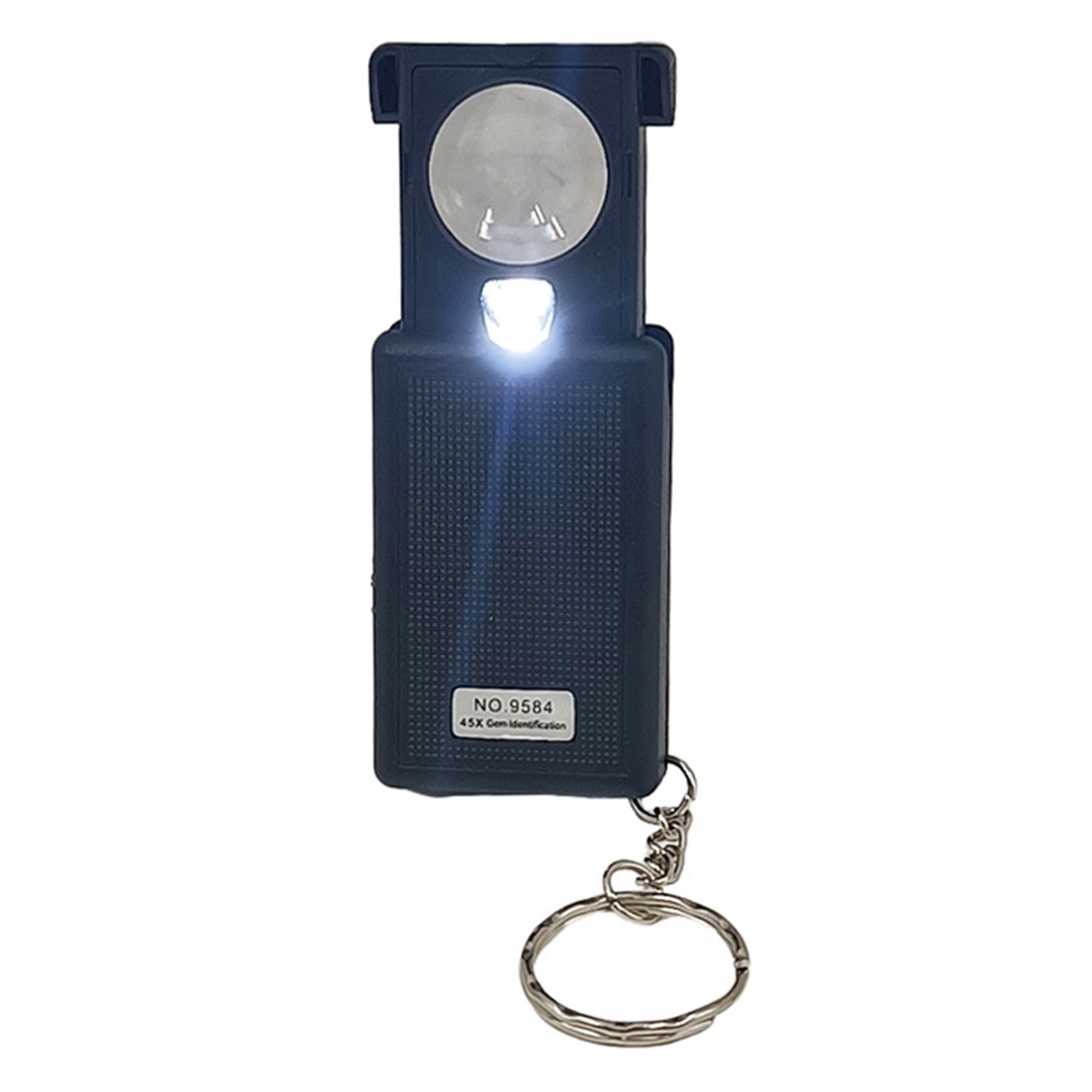 LED Illuminating Magnifier Lens 45X Magnification Portable Size ...