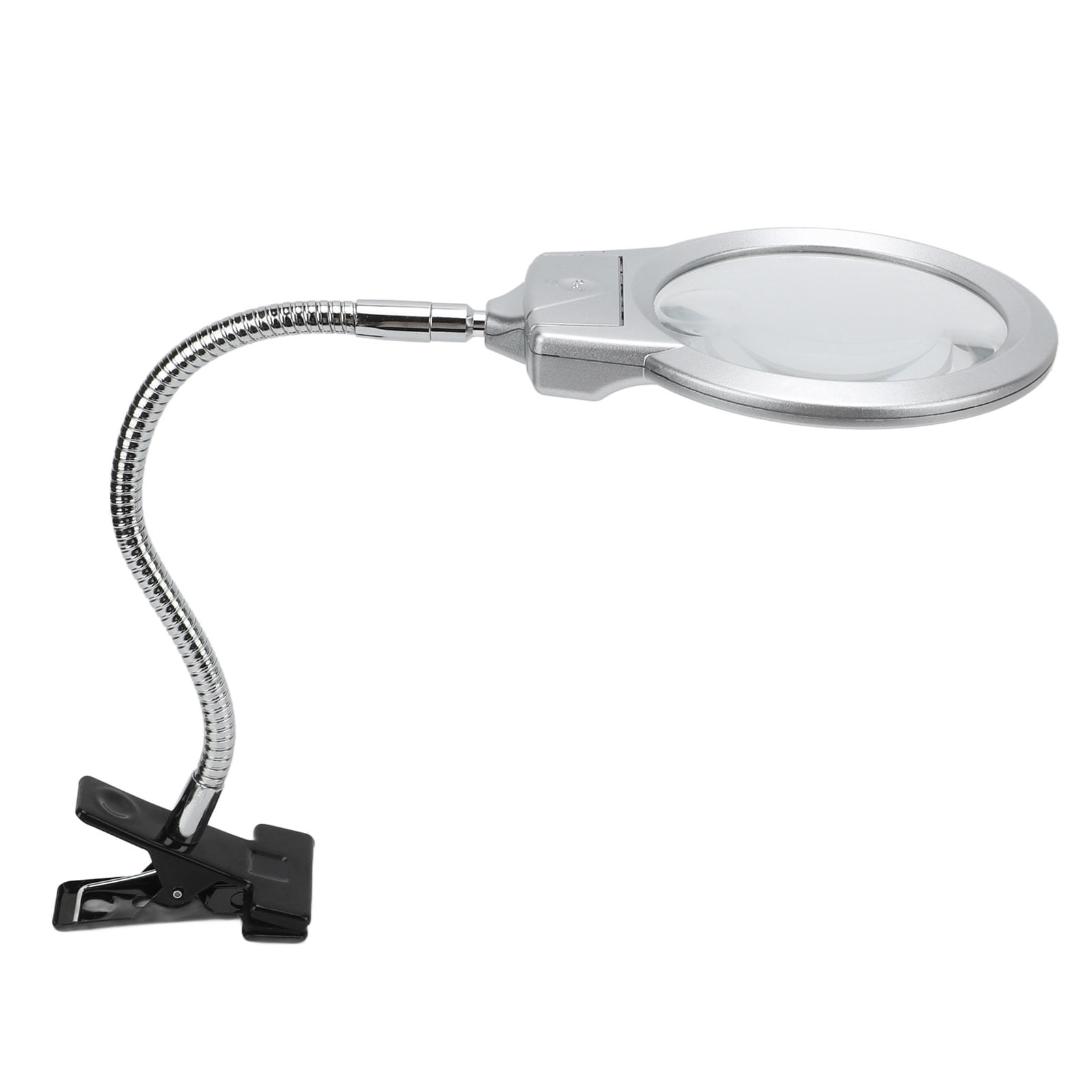 LED Illuminating Magnifier with Clamp Optical Lens Adjustment Hose ...