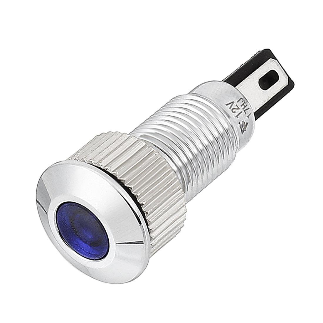 LED Indicator Light 12V Blue 8mm Metal Custom Dash Signal Lamp PCB Type ...