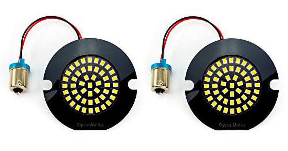 Cyron Lighting AC1157PAR Wide View LED Turn Signal Inserts - Flat Red ...