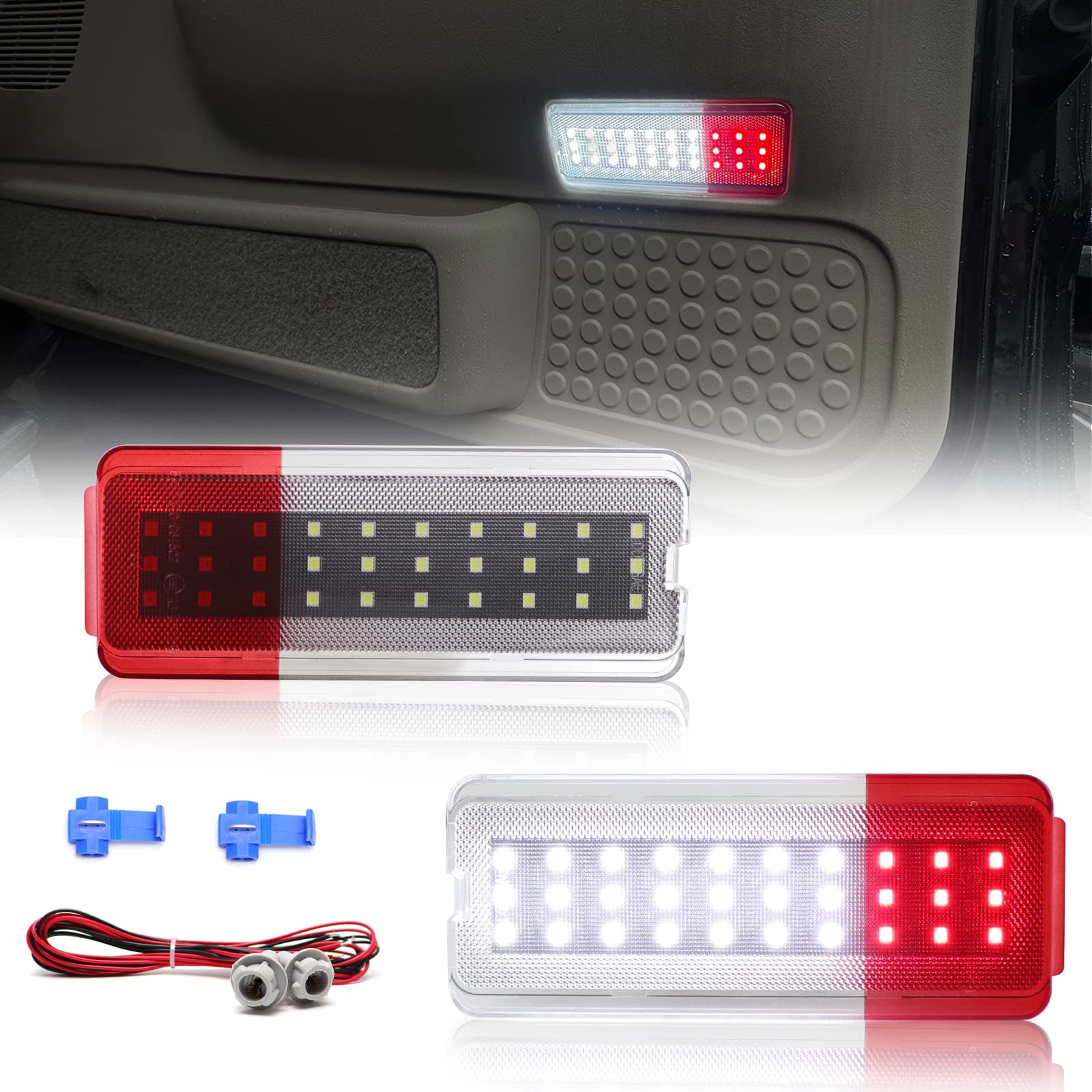 LED Interior Door Panel OIF8 Reflector Courtesy Lights For Ford F250 ...