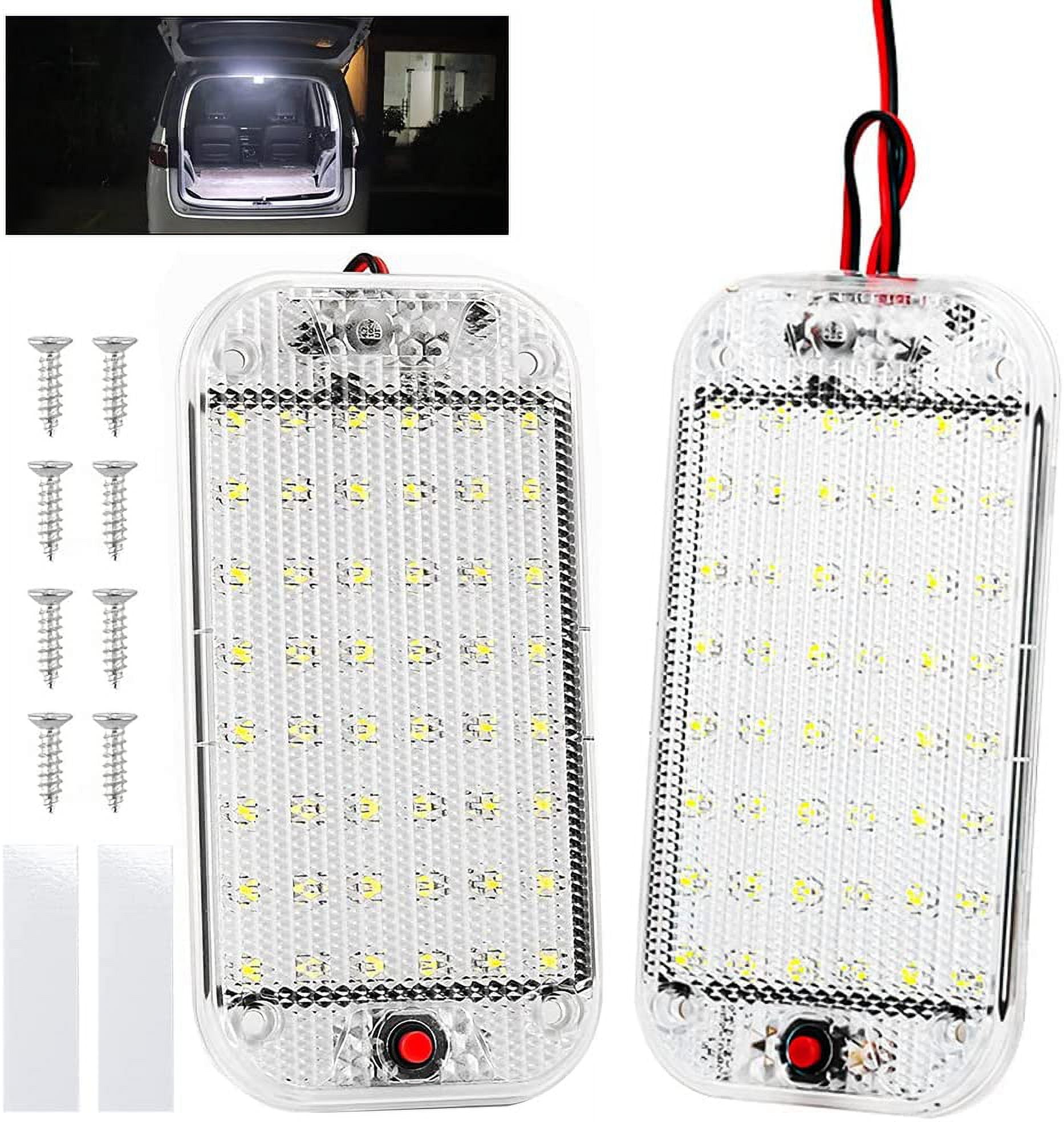 LED Interior Light Bar, 2 Pieces 48 LEDs 12V-85V LED Car Interior, Auto ...
