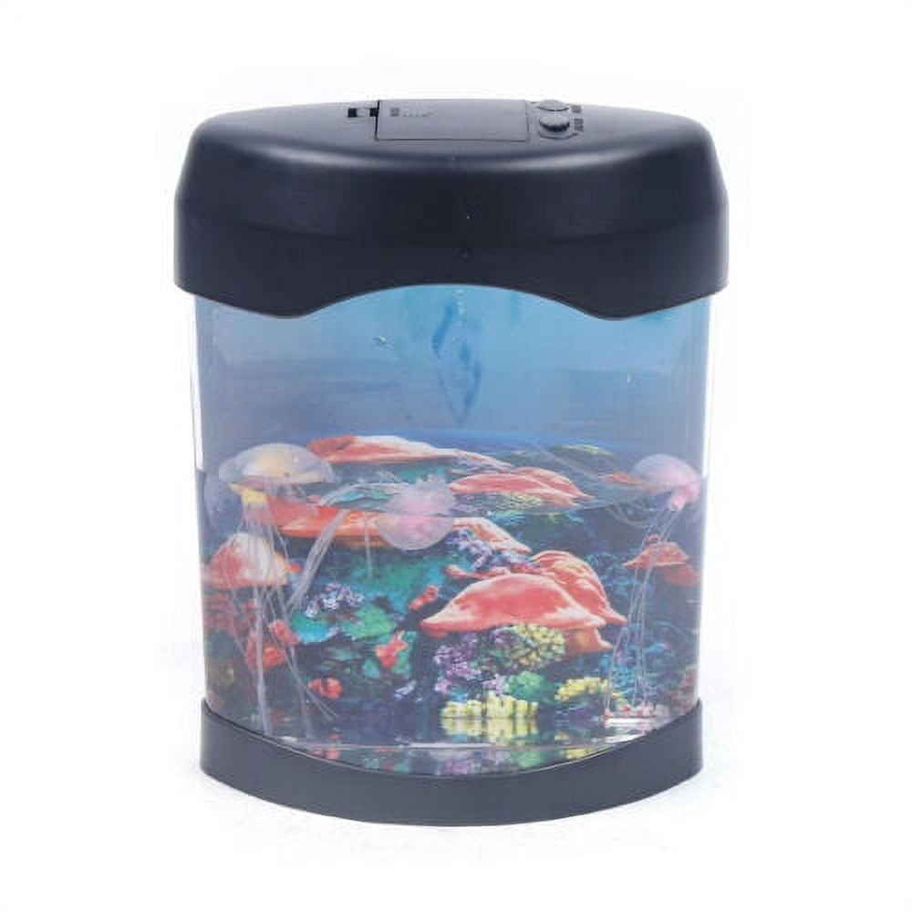 LED Jellyfish Tank Lamp Aquarium Color Changing Night Light Desktop ...