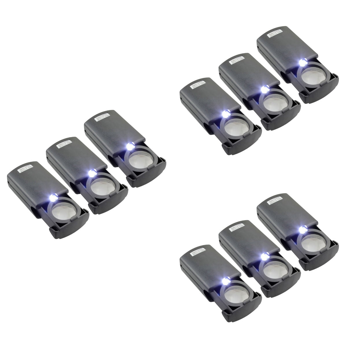 LED Jewelry Magnifier Loupe Hand Held Magnifying Glass with Light Pull ...