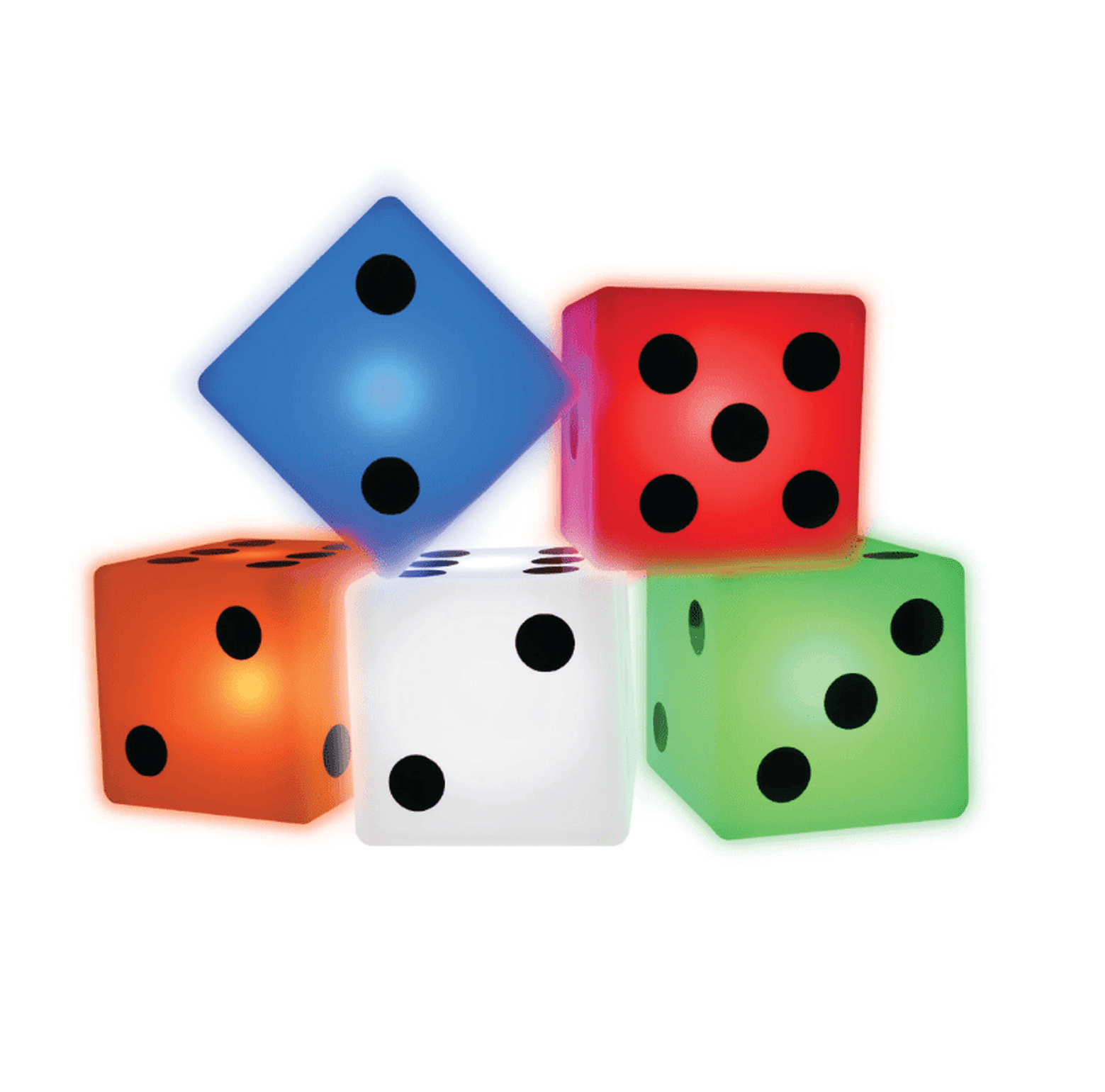 LED Jumbo Dice, Light-Up Game, for All Ages, by MinnARK - Walmart.com