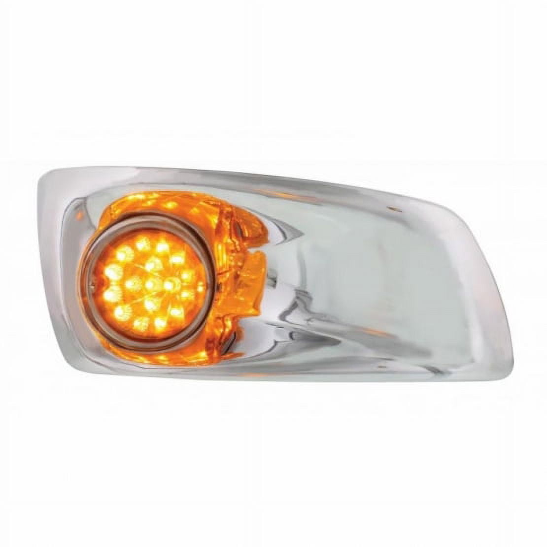 LED Kenworth T660 Dual Function Bumper Light - Clear Style w/ Amber ...