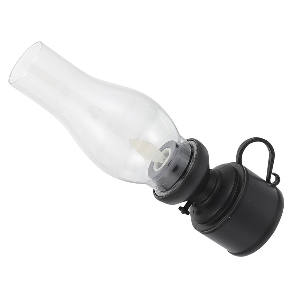 LED Kerosene Lamp Black: Vintage LED Kerosene Light Ornament Table Oil ...