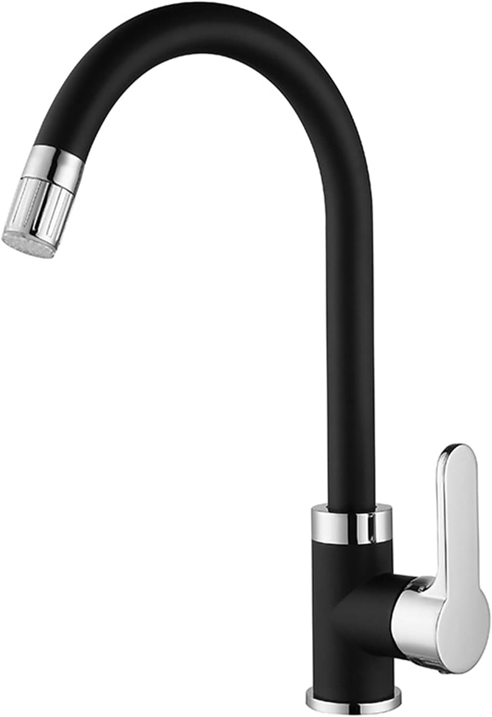LED Kitchen Modern Single Handle Black Kitchen Sink Intelligent ...