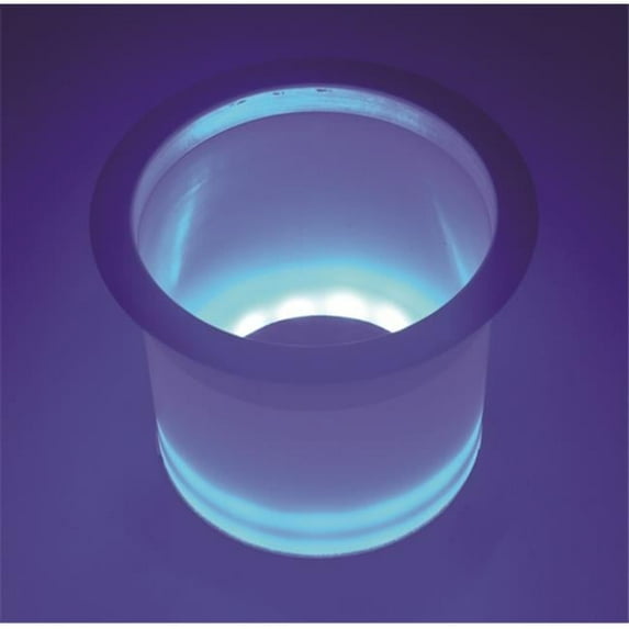 LED-LCH-BU-DP LED Lighted Stainless Steel Rim Drink Holder - Blue - Walmart.com