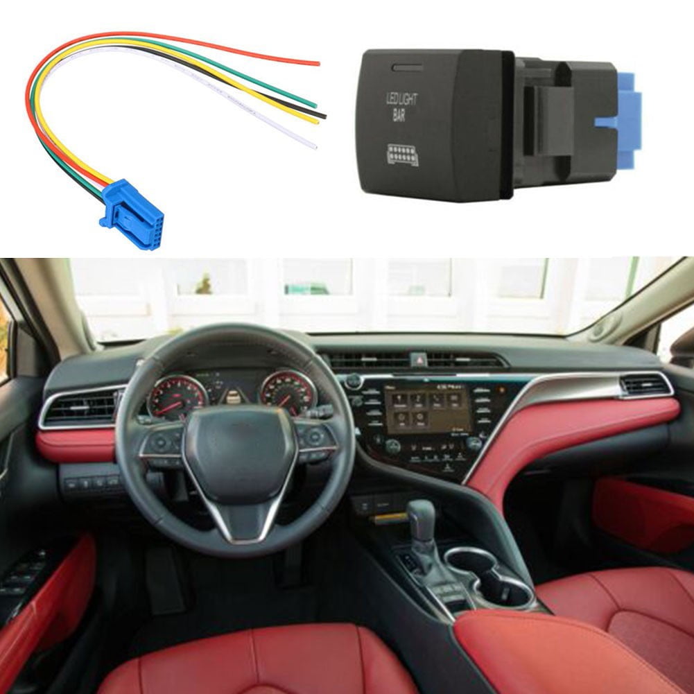 LED LIGHT BAR Dashboard LED Push Button Switch for Toyota For Camry ...