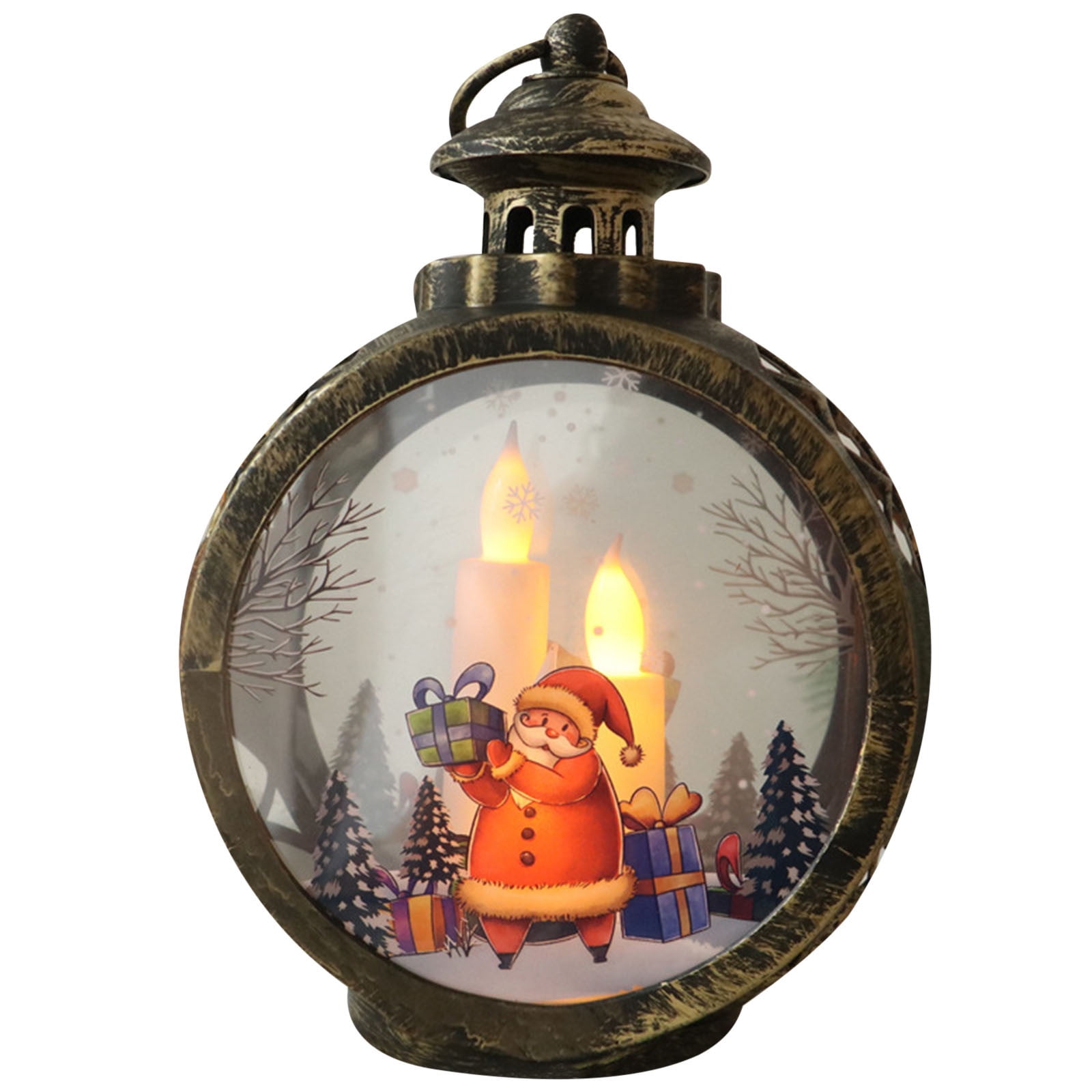 LED Lamp Christmas Decorations For House Lantern Light Candles Xmas ...