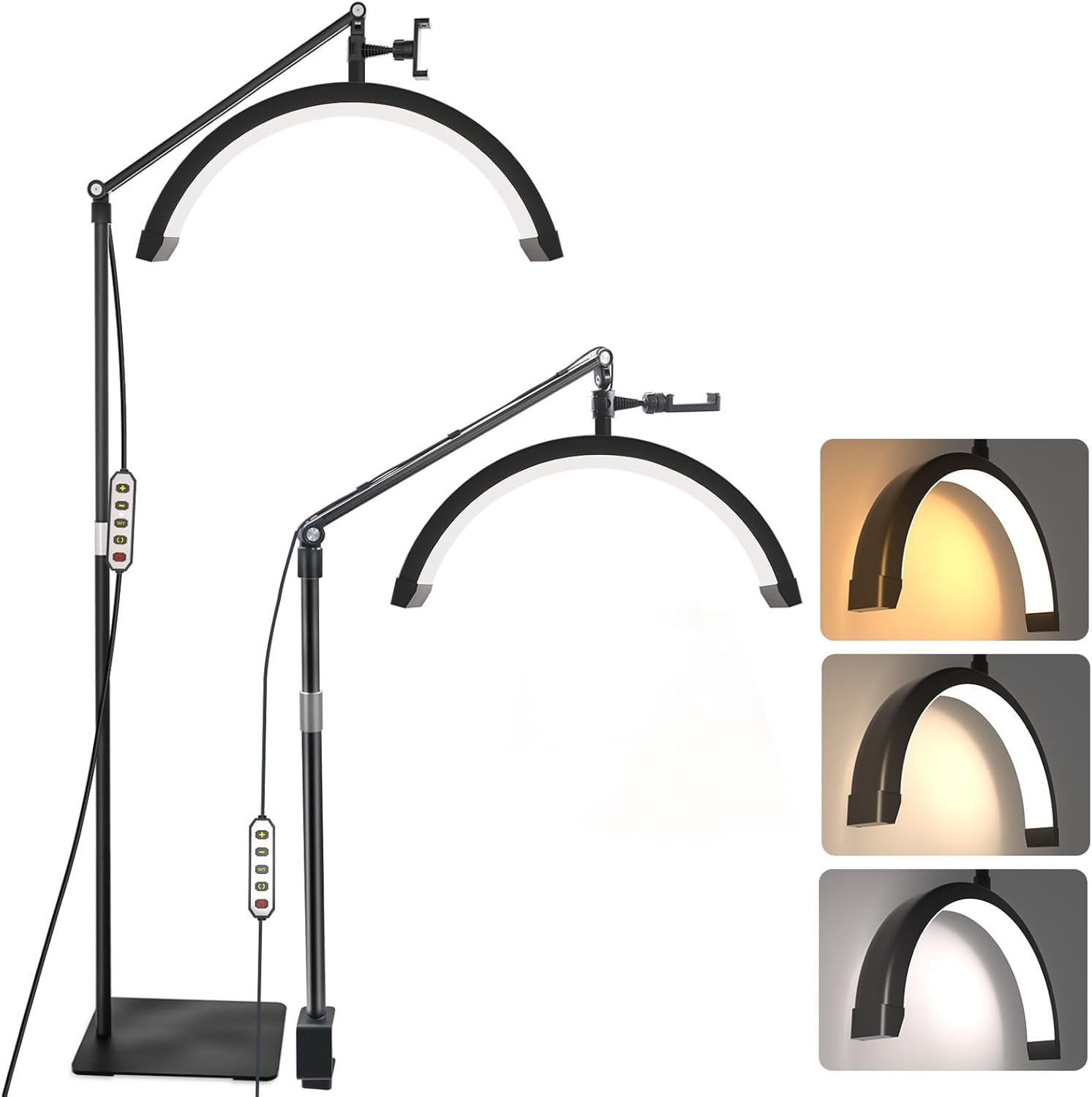 LED Lash Light, Dimmable Half Moon Light Lash Lamp Esthetician Light ...