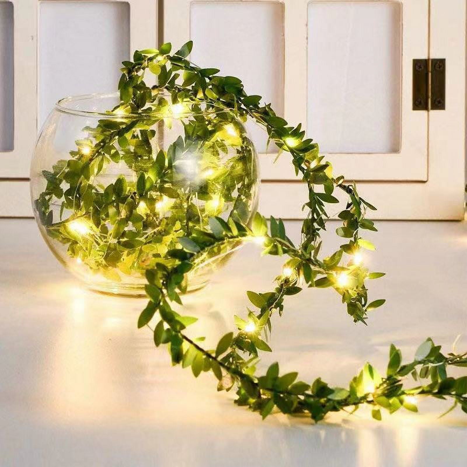 Battery Powered LED Leaf Garland Light for Indoor Wedding, Party ...