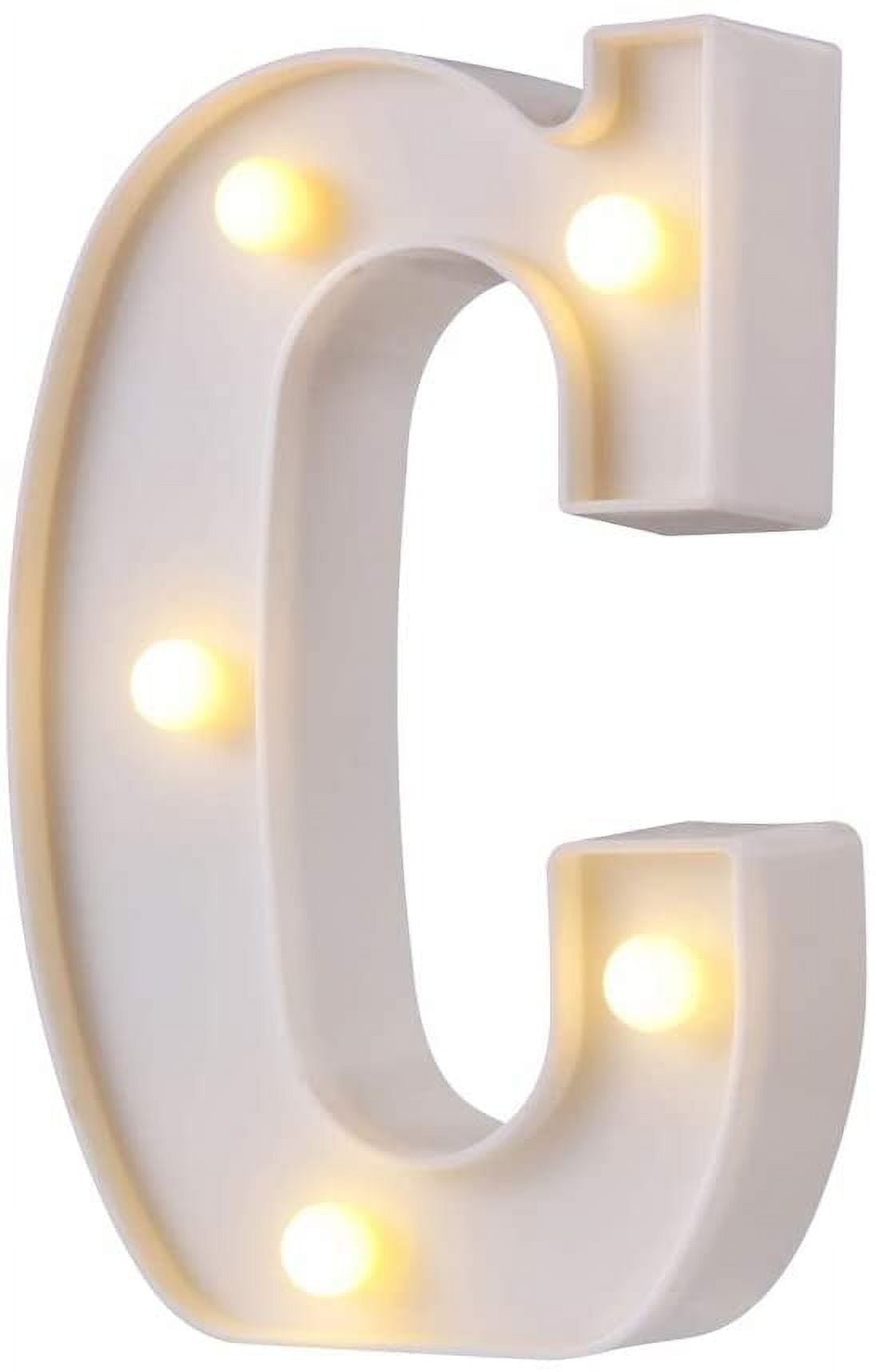 LED Letter Lights, Alphabet Light Up Letters Sign Perfect for Night ...