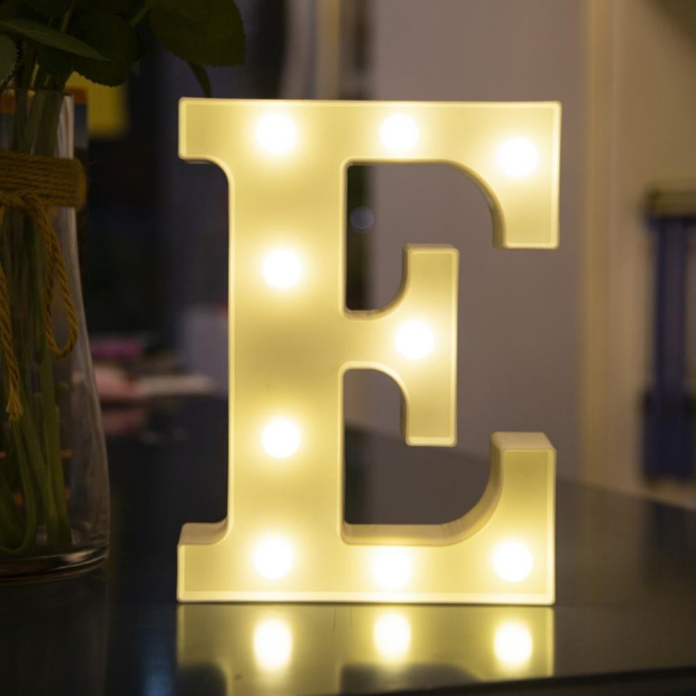 LED Letter Lights Alphabet Light Up Sign for Night Light Home Party ...