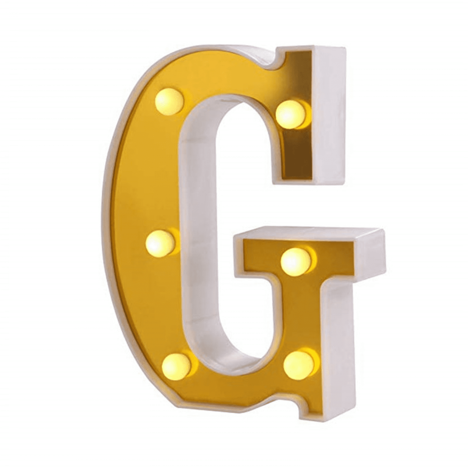 LED Letter Lights Sign 26 Golden Alphabet Light Up Marquee Letters Sign ...