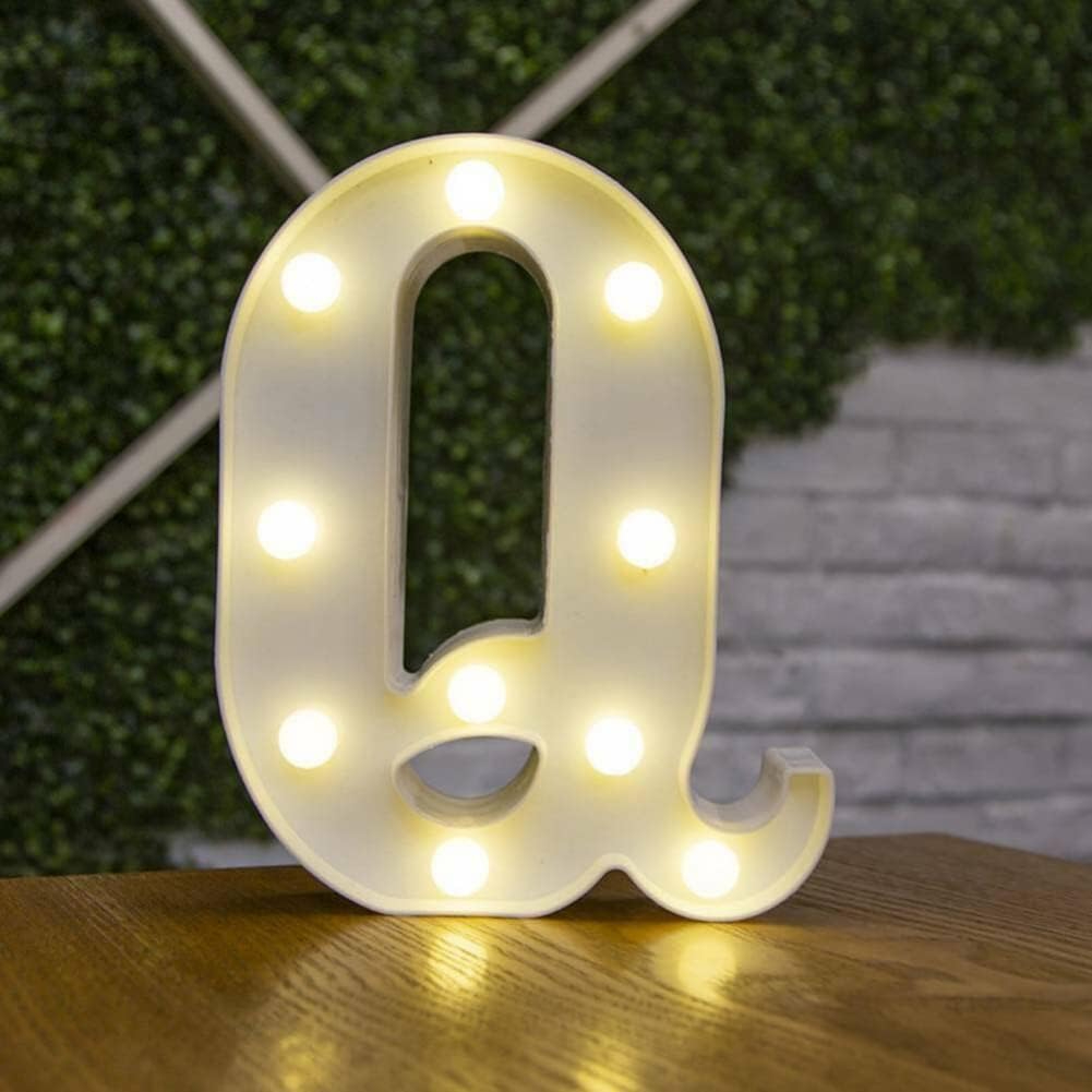 LED Letter Lights Sign Light Up Letters Sign Alphabet LED Letters Light ...