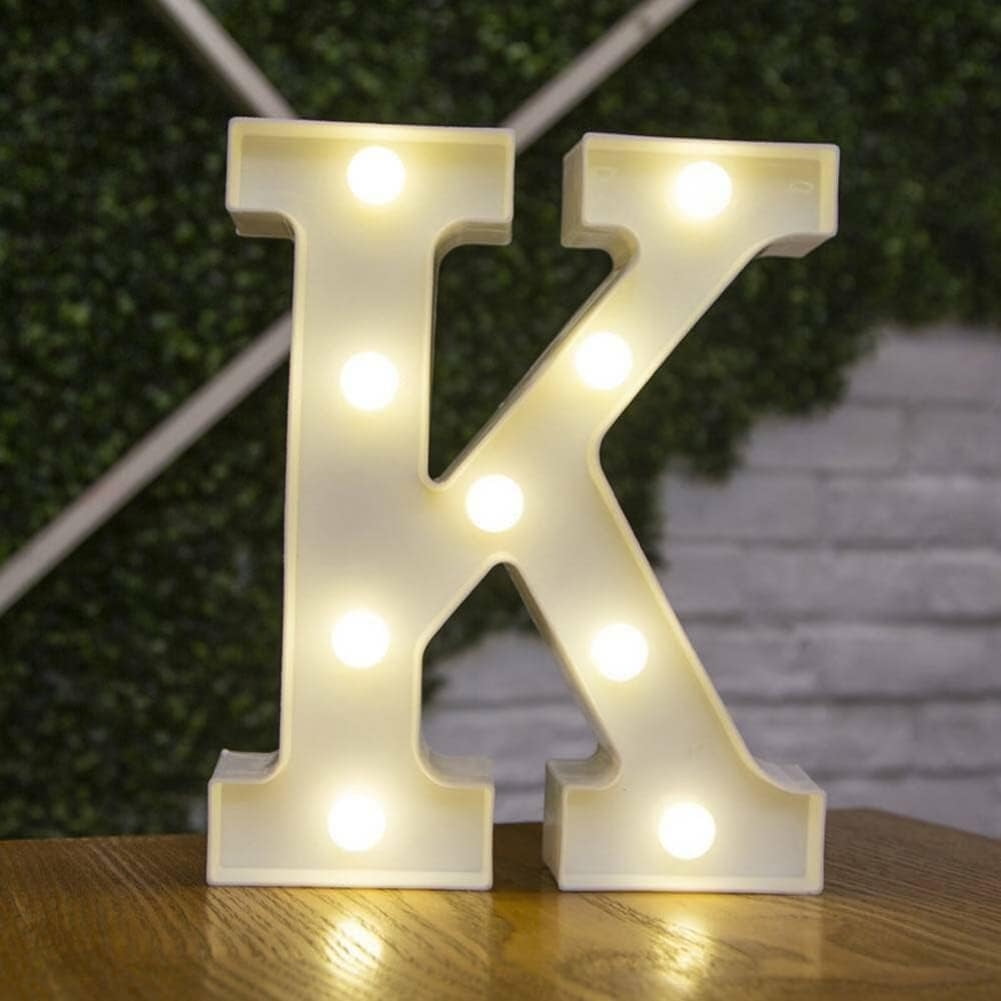 LED Letter Lights Sign Light Up Letters Sign Alphabet LED Letters Light ...