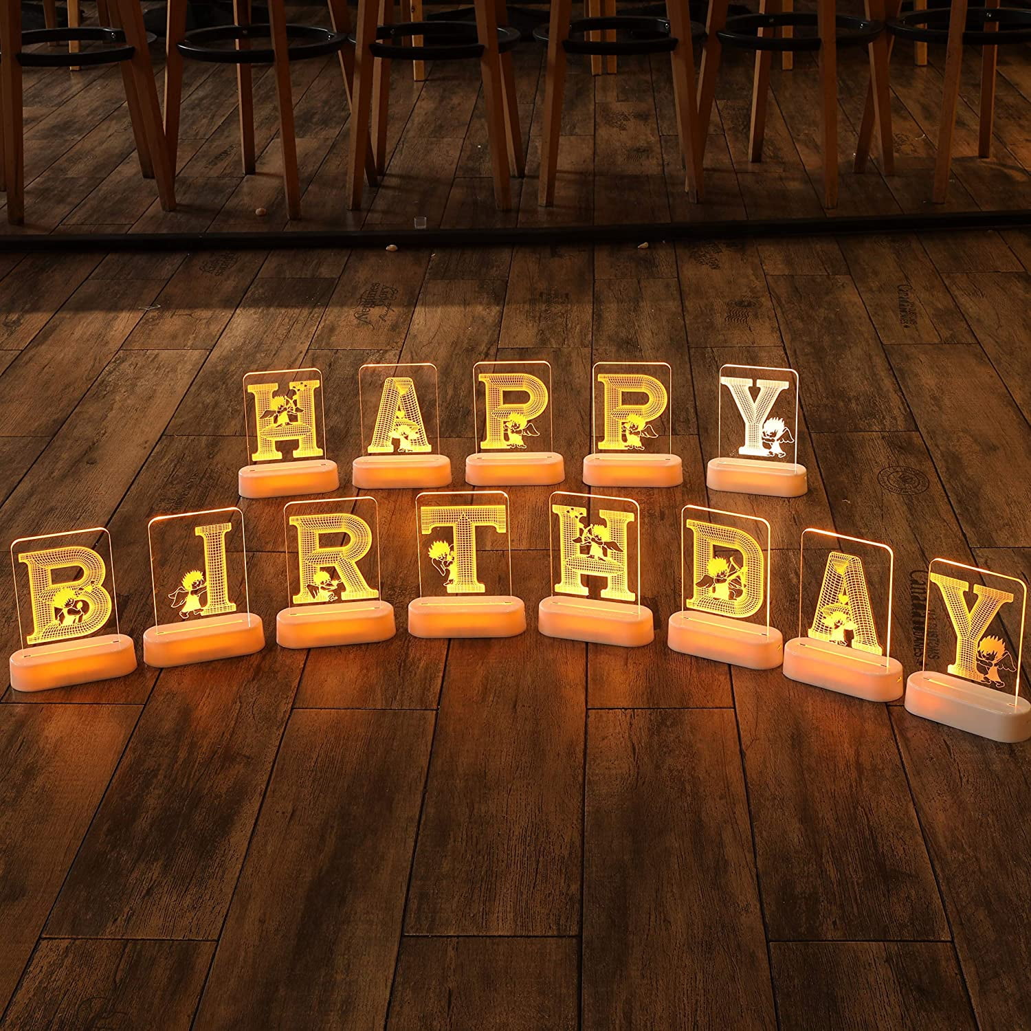 LED Letter Lights Sign Light Up Letters Sign for Night Light Proposal ...