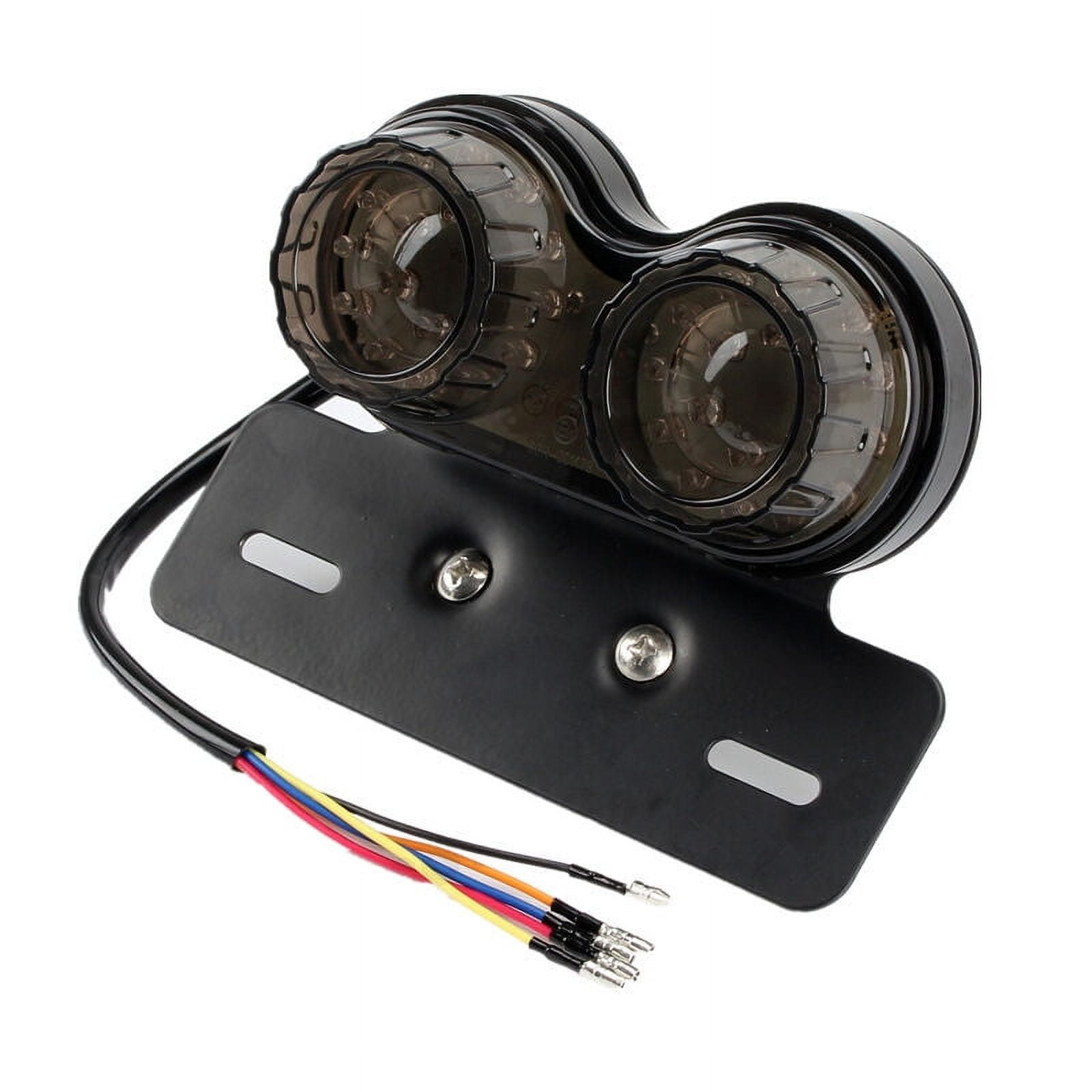 LED License Plate Brake Tail Turn Signal Dual Light For Motorcycle ...