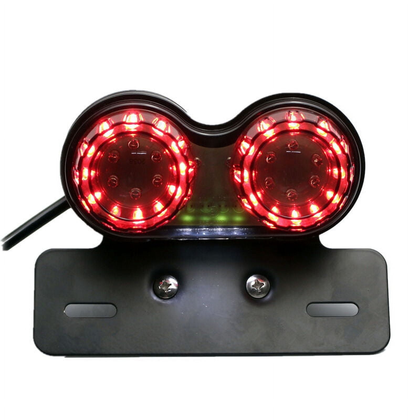 LED License Plate Brake Tail Turn Signal Dual Light For Motorcycle ...