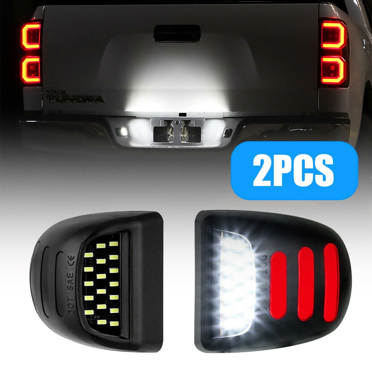 LED License Plate Light Assembly Fit For Chevy Chevrolet Silverado ...